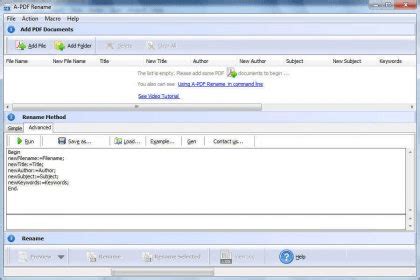 A PDF Rename 4 0 Download Free Trial PDFRN Exe