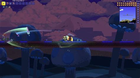 Terraria Como Hacer Bioma De Trufas Hongos Brillantessetas Brillantes