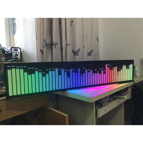 rgb full color music spectrum display car audio led voice control equalizer ktv stage bar rhythm