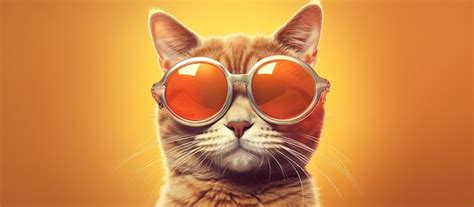Un Gato Con Gafas De Sol Mirando A Su Público Al Estilo De Una Paleta