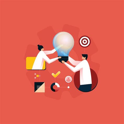 Premium Vector Team Sharing Creative Idea And Problem Solving Skill