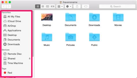 how to customize os x s finder sidebar