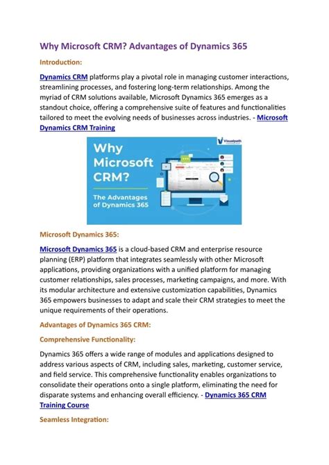 Ppt Microsoft Dynamics Crm Training Visualpath Powerpoint