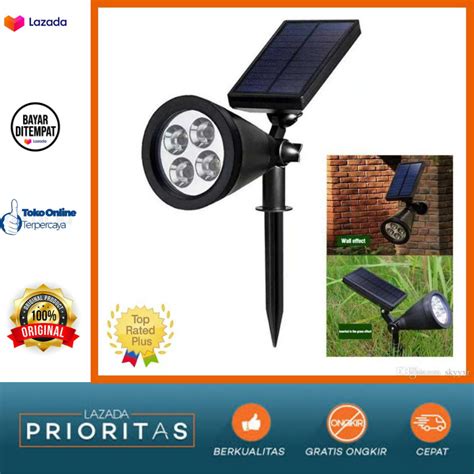 Bisa Cod Lampu Taman Lampu Taman Solar Panel Surya Outdoor Lampu Taman Solar Tancap