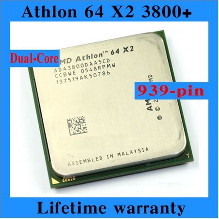 CPU AMD Athlon 64 X2 3800+ 2.0GHz 1M Dual Core Socket 939 pin ...