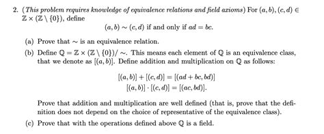 Solved 2 This Problem Requires Knowledge Of Equivalence