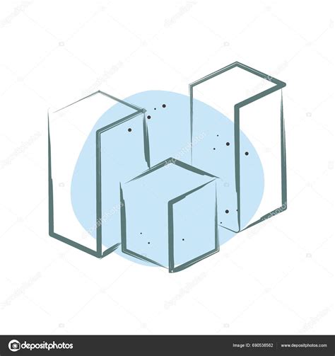 Icon Visualication Related Visualization Symbol Color Spot Style Simple Design Stock Vector By