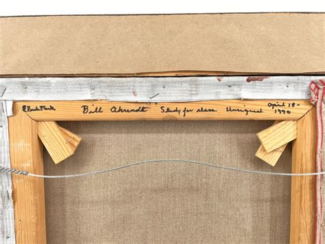 Lot William Ahrendt Portrait Oil On Canvas