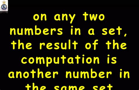Closure Properties Of Numbers PPTX