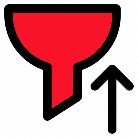 Filter Arrow Laboratory Chemical Funnel Icon Download On Iconfinder