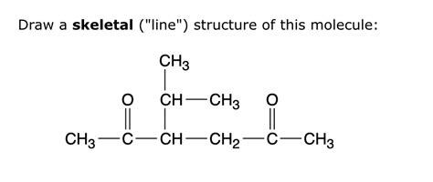 Draw A Skeletal Line Structure Of This Molecule