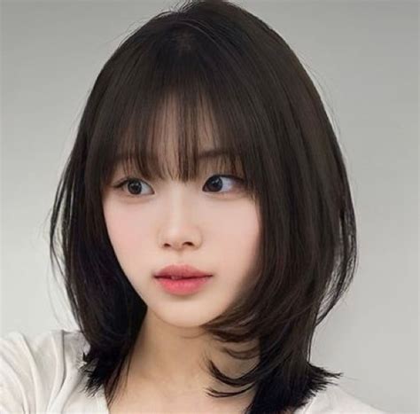 중단발 허쉬컷 레이어컷 사이드뱅인 사진 찾아주세요 지식in