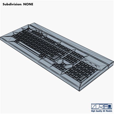 Ibm 5150 Keyboard 3d Model By Zurel
