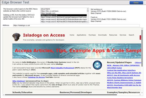 Microsoft Access Edge Browser Control Is Finally Here Page 11 Access World Forums