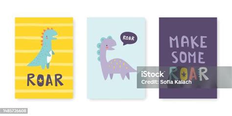 귀여운 공룡 프린트가 텍스트로 설정되어 있습니다 추상적인 작은 공룡과 글자가 있는 포스터 아기 공룡이 있는 스칸디나비아 프린트 아기에 대한 스톡 벡터 아트 및 기타 이미지