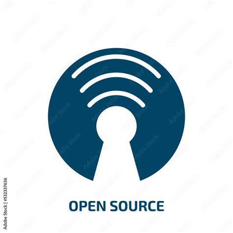 Open Source Icon From General Collection Filled Open Source Software