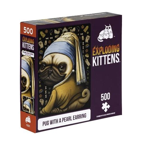 EXPLODING KITTENS PUG WITH A PEARL EARRING CASSE TÊTE PIÈCES