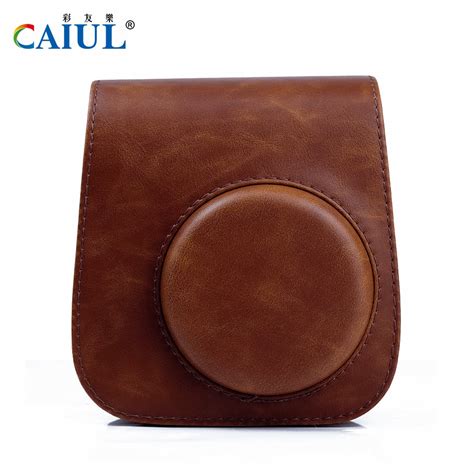 Tofeth กระเป๋ากล้องดิจิทัลโพลารอยด์ หนัง Pu ขนาดเล็ก สีน้ําตาล สไตล์เร