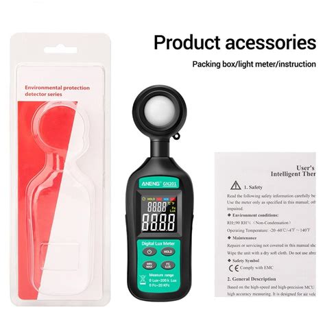 Gn201 Luxmeter Digital Light Meter 200k Lux Meter Grandado