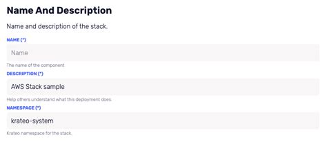 Create AWS Stack Krateo PlatformOps