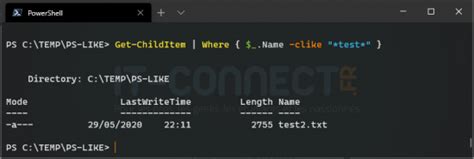 Powershell Les Opérateurs Like Et Notlike It Connect