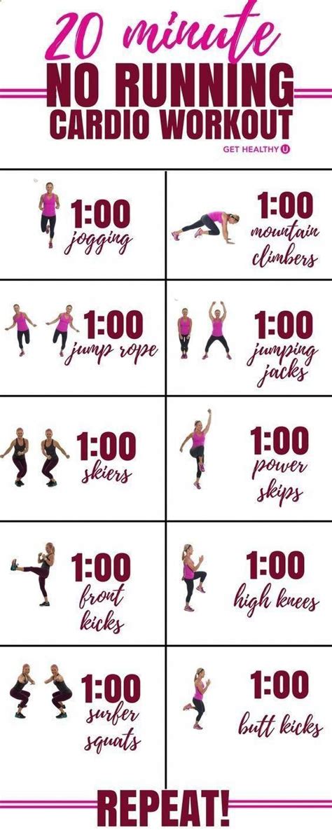Best Cardio Workouts For Beginners Cardio Workout Routine
