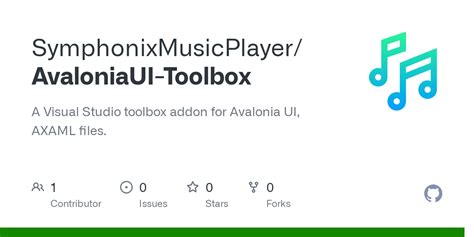 GitHub SymphonixMusicPlayer AvaloniaUI Toolbox A Visual Studio Toolbox Addon For Avalonia UI