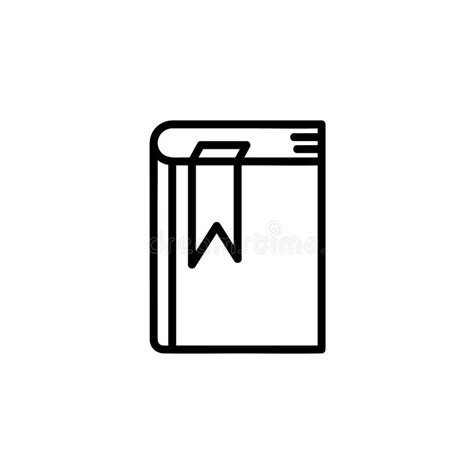 Book Or Agenda Vector Icon Outline Style Isolated On White Background