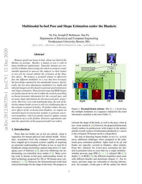 multimodal in bed pose and shape estimation under the blankets deepai
