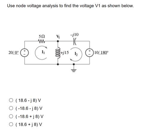 Solved Use Node Voltage Analysis To Find The Voltage V As Chegg Com