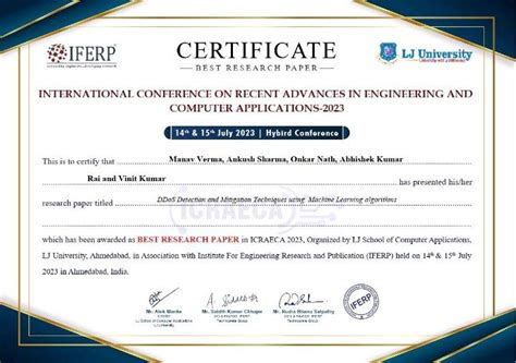 Vinit Kumar Singh On Linkedin Congratulations 🎉 Team For Doing Well In Research Paper Of Ddos