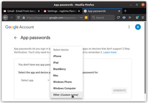Set Up A Test Gmail Account For Testing Python Flask Apps