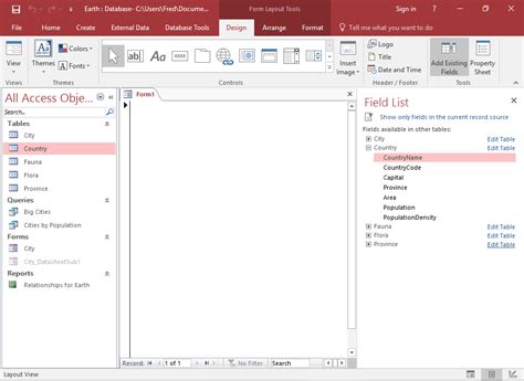 How To Create A Blank Form In Access