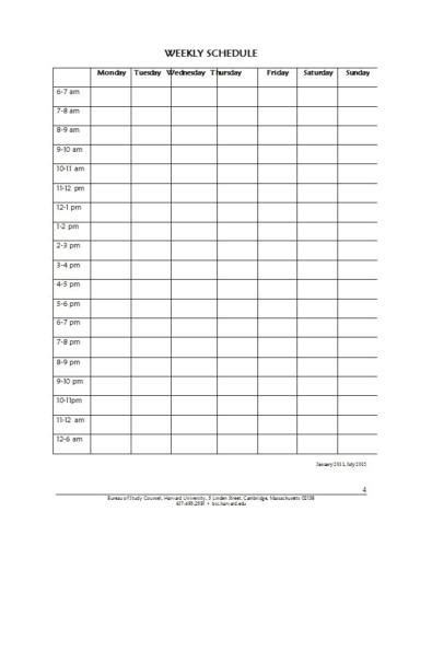 43 Effective Hourly Schedule Templates Excel Word Pdf ᐅ Templatelab