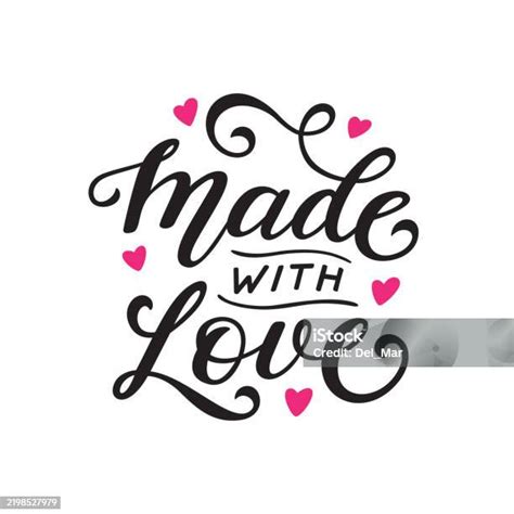 러브 레터링으로 제작되었습니다 아이 옷 타이포그래피 프린트 어린이에 대한 인용문 빈티지 벡터 일러스트 레이 션 0명에 대한 스톡 벡터 아트 및 기타 이미지 Istock