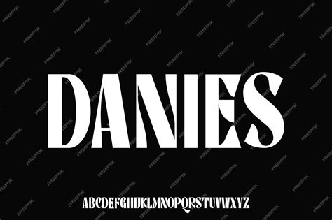 제목 로고 포스터 등에 적합한 우아하고 고급스러운 디스플레이 글꼴 벡터 디자인 프리미엄 벡터