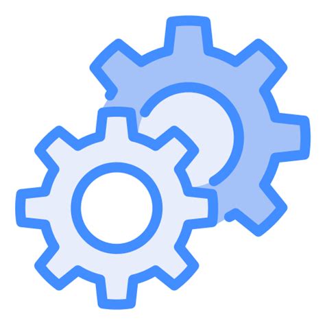Cogwheel Generic Blue Icon