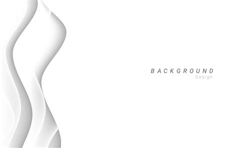 Premium Vector Abstract White Wavy Background Design