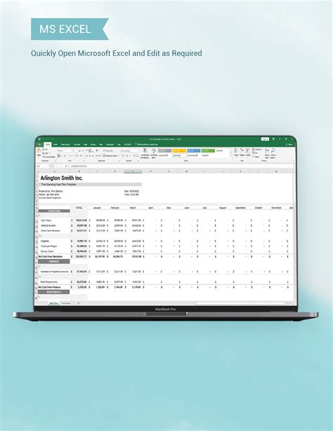 Free Operating Cash Flow Template Google Sheets Excel Template Net