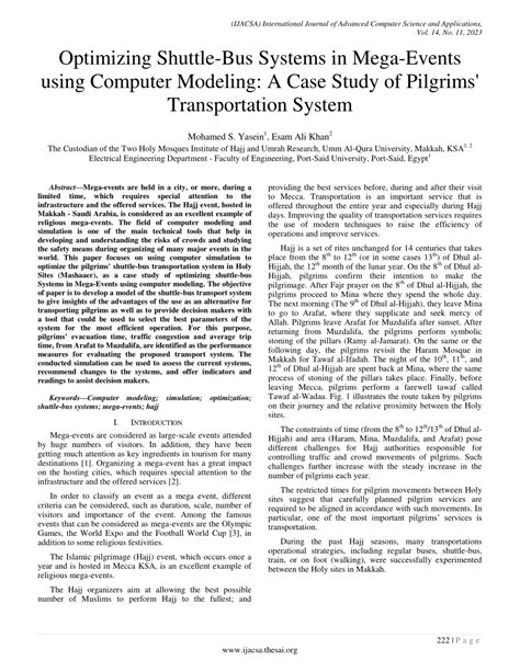 pdf optimizing shuttle bus systems in mega events using computer