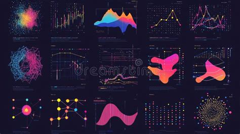Colorful Data Visualization Charts Graphs Infographic Design Elements
