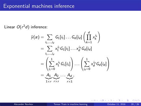 Tensor Train Decomposition In Machine Learning Pdf Technology