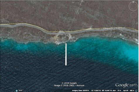 Transect With The Least Coral Cover At Barcadera Through An Area Where