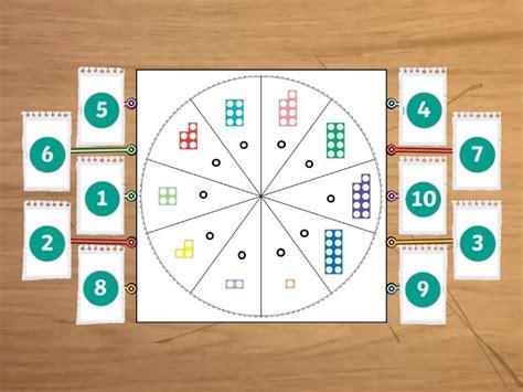 Number Numicon Matching Labelled Diagram