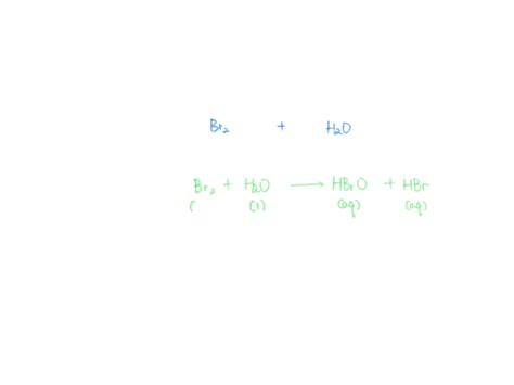 SOLVED: Draw the product formed when the compound shown below undergoes a reaction with Br2 in H2O.