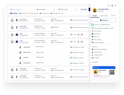 Visitor Management App Office Visitor Check In Management Software