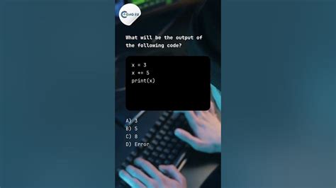 python mcq assignment operators python pythonmcq pythoncoding
