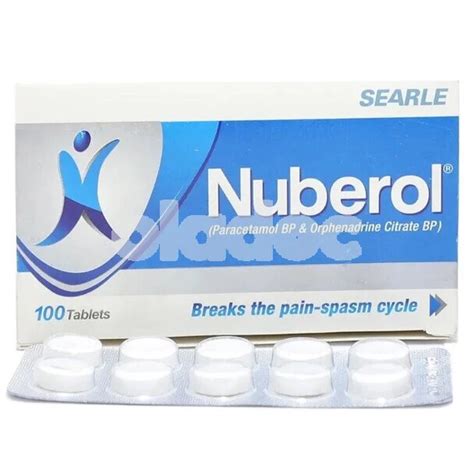 Nuberol Tablet 35mg450mg Uses Side Effects Price In Pakistan