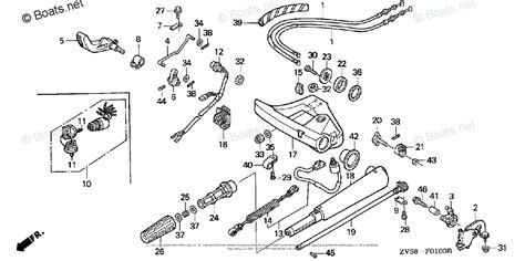 Honda Outboard 2001 Oem Parts Diagram For Handlebar