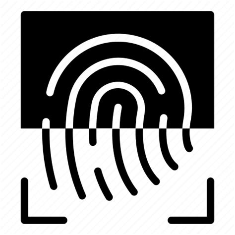 Fingerprint Scan Biometric Identification Internet Security Online Icon Download On